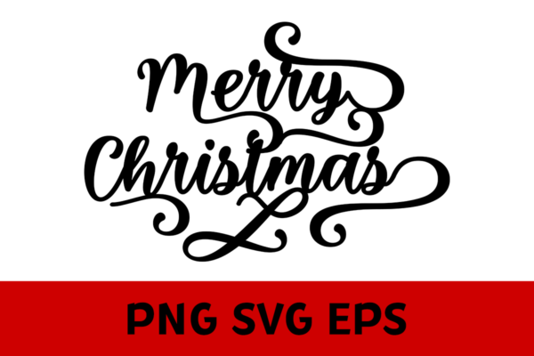 Fancy Merry Christmas Graphic